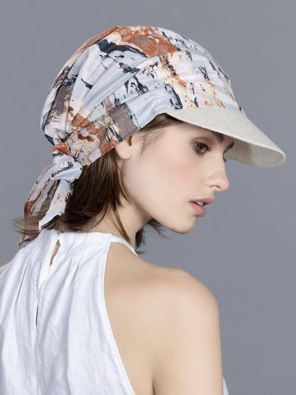 Lonata – Leichte Mütze 80% Baumwolle, 20% Leinen, abnehmbarer Schirm